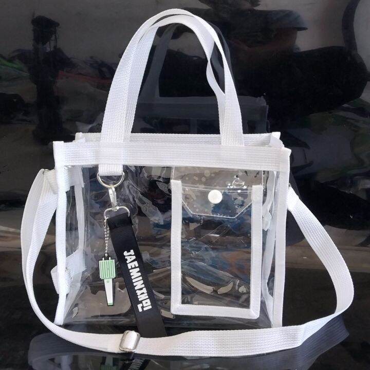 TAS SELEMPANG TRANSPARAN PVC RESLETING- TAS KONSER - TAS MIKA TEBAL ...