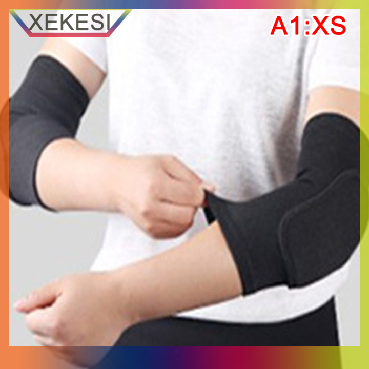 Xekesi 2pcs Elastic Elbow Pads Thickened Sponge Elbow Knee Protectors
