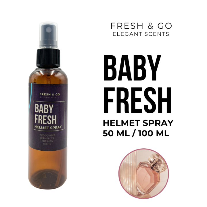 Germ Killing Helmet Spray: Deodorizer with Baby Fresh Scent - All ...
