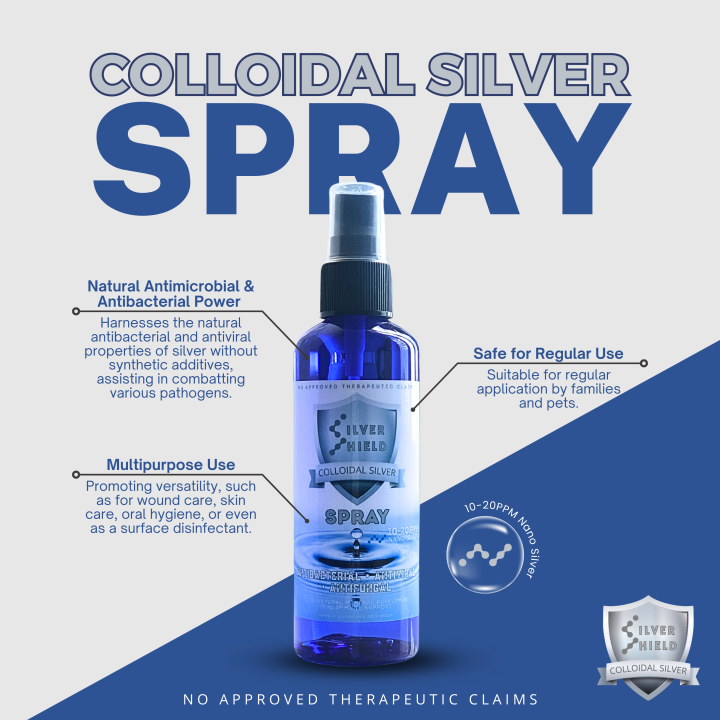 SILVER SHIELD Ionic Nano Colloidal Silver - Spray 100ml | Lazada PH
