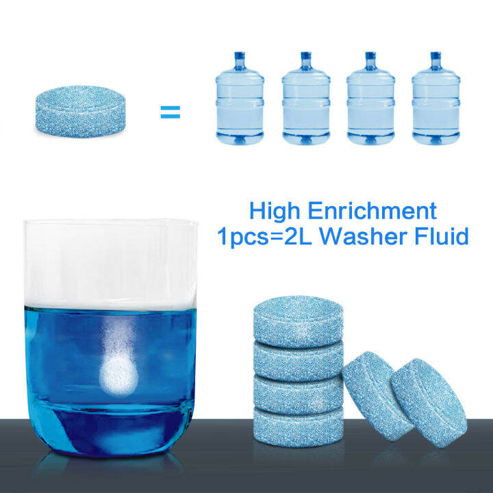 200 Concentrated Tablets Detergent Car Windshield Cleaning Effervescent ...