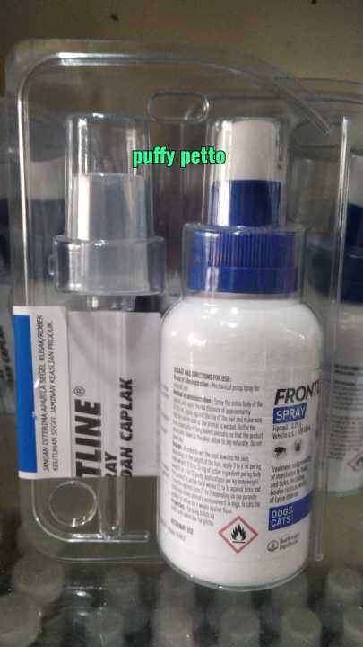 puffy petto Frontline Spray - DOGS &CATS - 100ml - spray - obat kutu ...