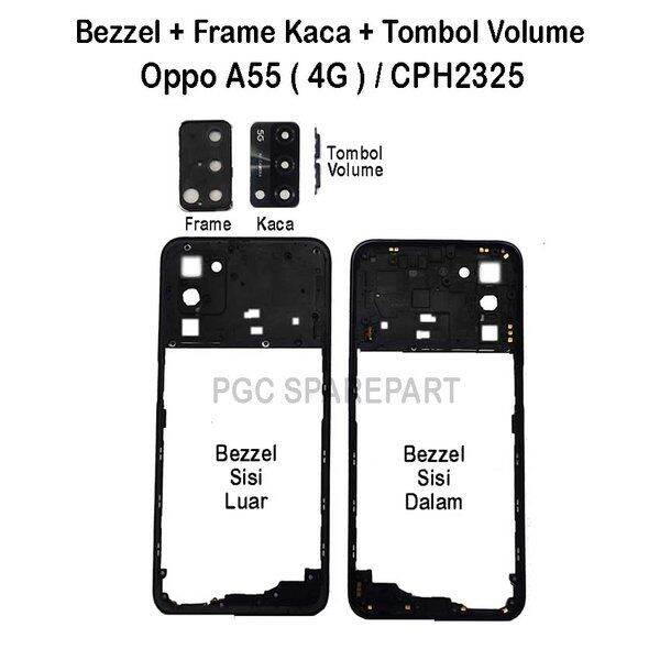 Original Bezzel Lis Tulang Samping + Frame Kaca Kamera + Tombol Volume ...