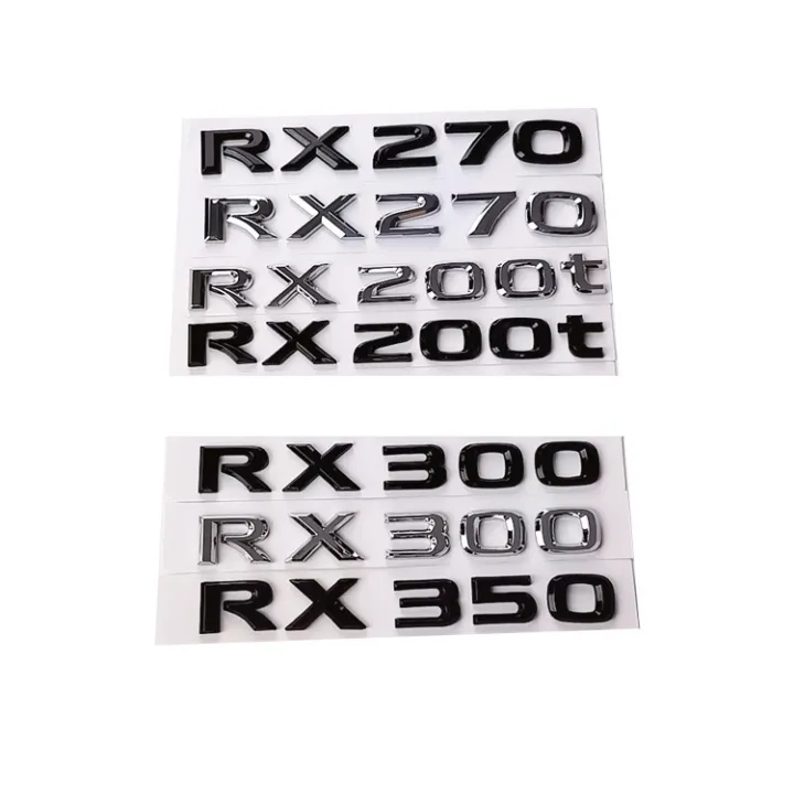 Letter logo for Lexus RX200t RX300 RX350 RX270 Rear emblem Trunk badge ...