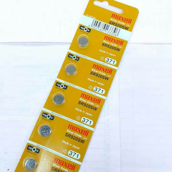 1 LEMBAR BATRE SR 920 SW / 371 / Maxell Original MAXEL 920 / AG6 ...