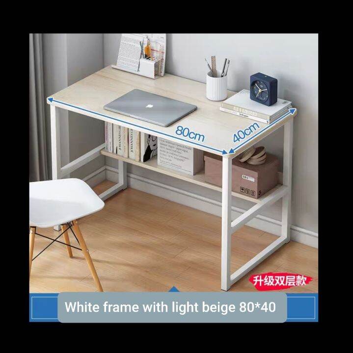 Rc Computer Table Study Table with shelf 80cm | Lazada PH