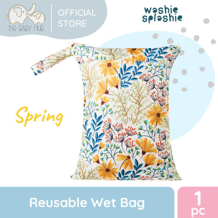 Washie Splashie Reusable Wet Bag - Spring | Lazada PH