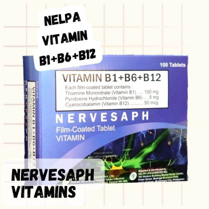Nervesaph Vitamin B1-B6-B12 | Lazada PH