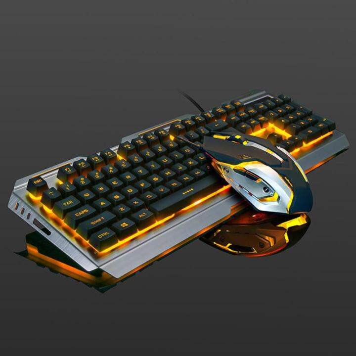 VKTECH 104 Keys Gaming Mechanical Keyboard Mouse Set USB Wired ...