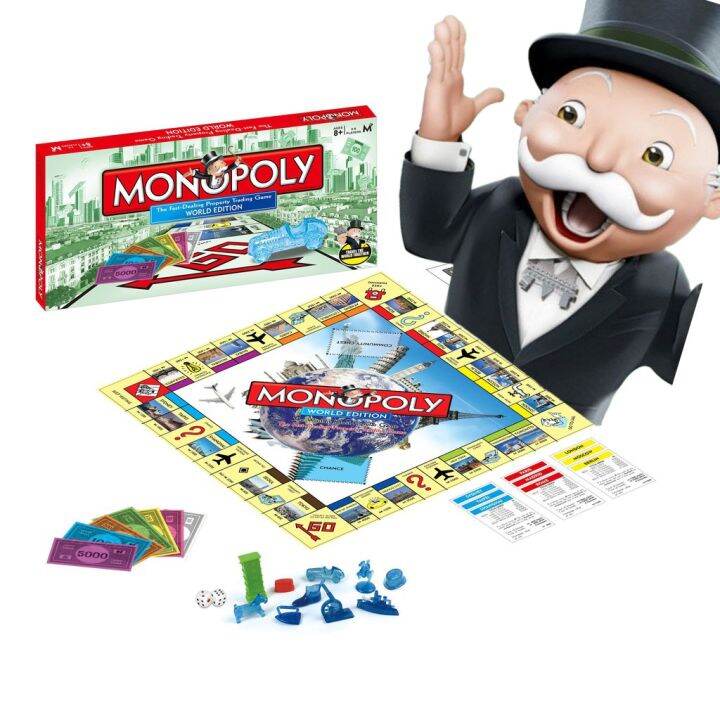 Monopoly Classic Edition Strategy Game English Version Party Board Game ...