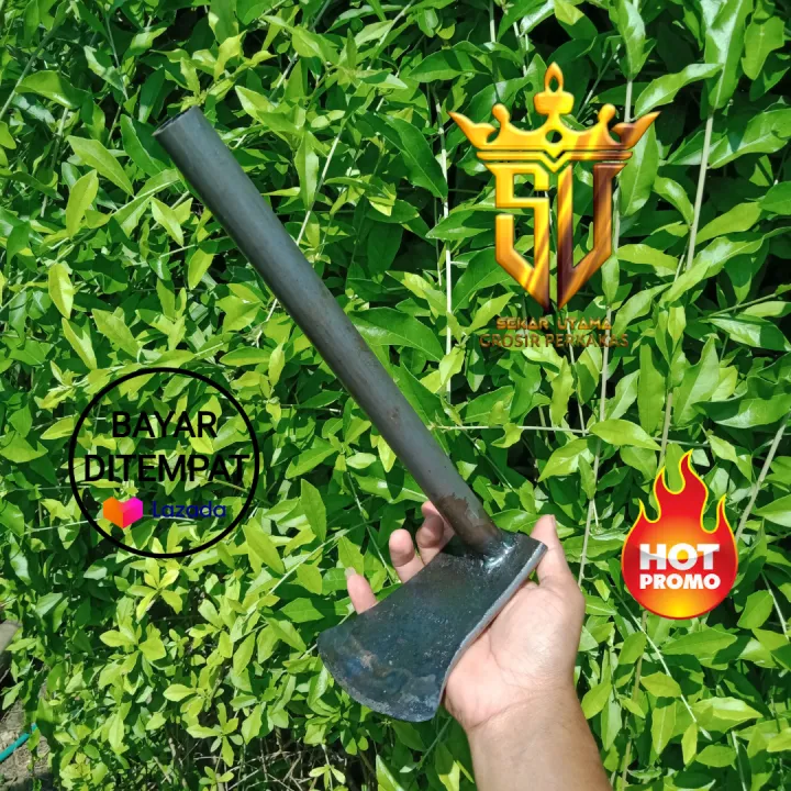 Cangkul Mini FULL BESI Baja Tebal Gagang Besi Super Kuat Anti Copot ...