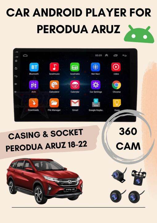 Android Player Package Promotion For PERODUA ARUZ 18-22 With 360 Camera ...