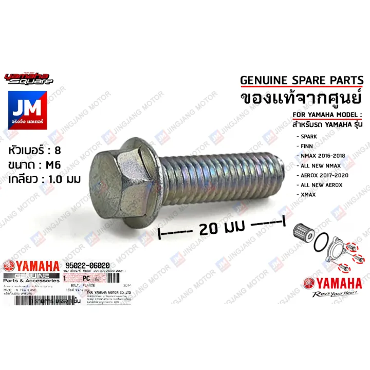 950220602000 น็อตยึดชุดสี, น็อตยึดฝาครอบหม้อน้ำ, น็อตฝาครอบไส้กรอง ...