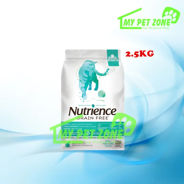Nutrience Grain Free Indoor Turkey, Chicken & Duck Cat Food 2.5KG | Lazada