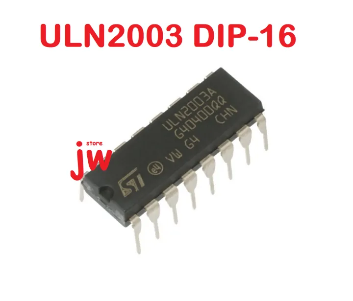 ULN2003A ULN2003 DIP-16 Seven NPN Darlington Transistor Array | Lazada Indonesia