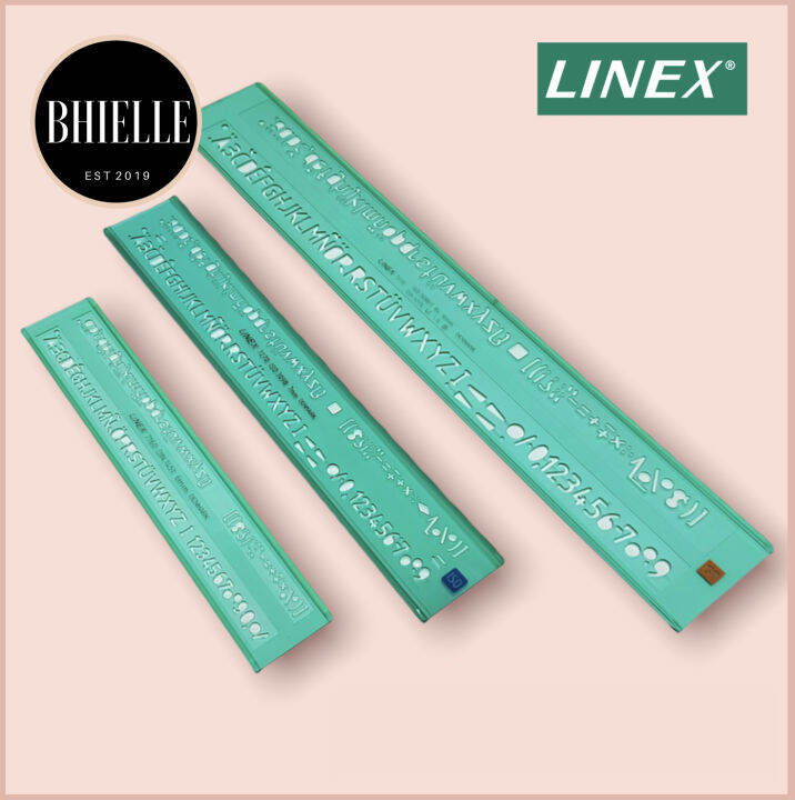 Linex Lettering Stencil Guide (10mm, 7mm, 6mm) | Lazada PH