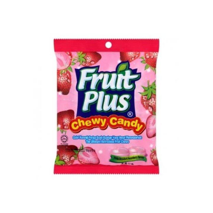 Fruit Plus Chewy Candy Strawberry Flavour 150g | Lazada