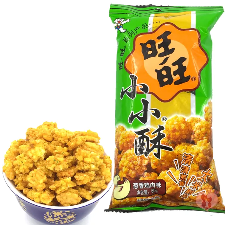 Want want Golden Scallion Chicken Puffed Rice Cracker (8 x 60g) | Lazada PH