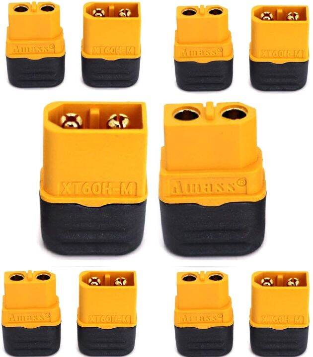 5 Pair Xt60h Upgraded Version Xt60 Connectors With Covers Male Female ...