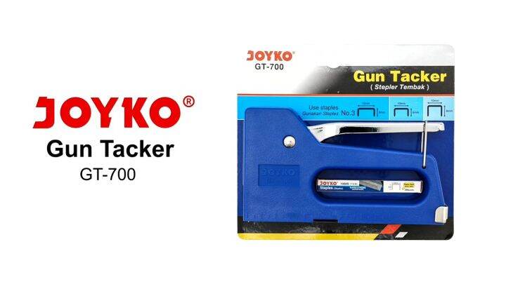 GUN TACKER | STAPLES TEMBAK SEDANG JOYKO GT-700 | STAPLER | SUPER KUAT ...