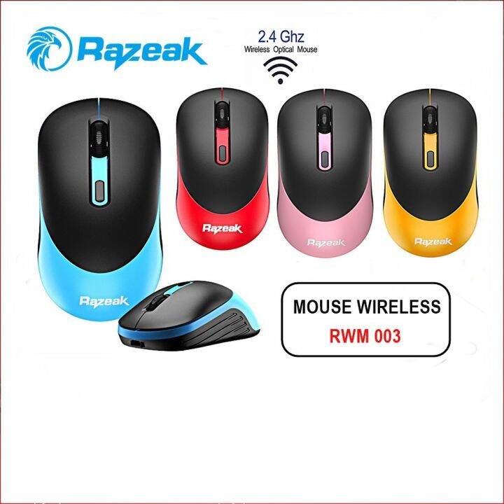 Razeak RWM-003 เม้าส์ไร้สาย Mouse Wireless1600DPI รับประกันสินค้า 1 ปี ...