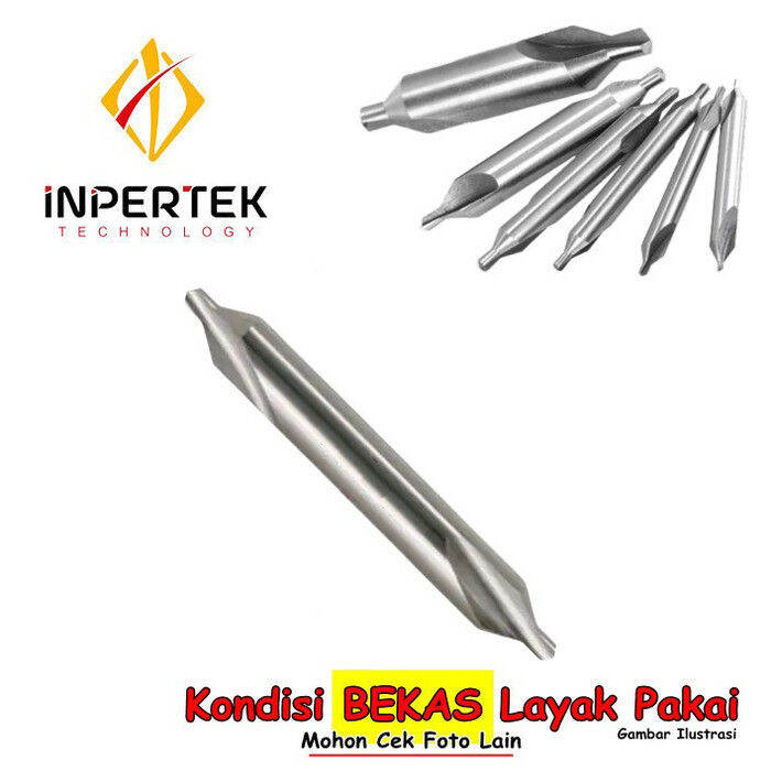 Center Drill 5.0 HSS Mata Bor 5 mm Centering Long Bubut Milling Bekas ...