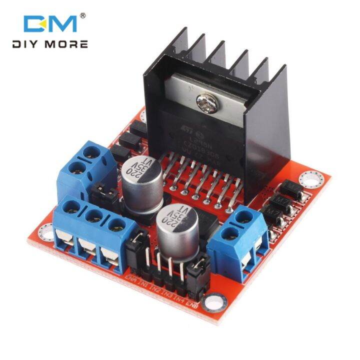 Diymore Dual H Bridge L298n Dc Motor Steper Drive Modul Papan