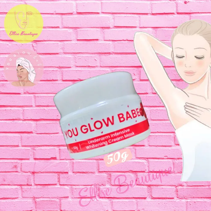 Underarm Intensive Whitening Cream Mask by You Glow, Babe (50g) | Lazada PH