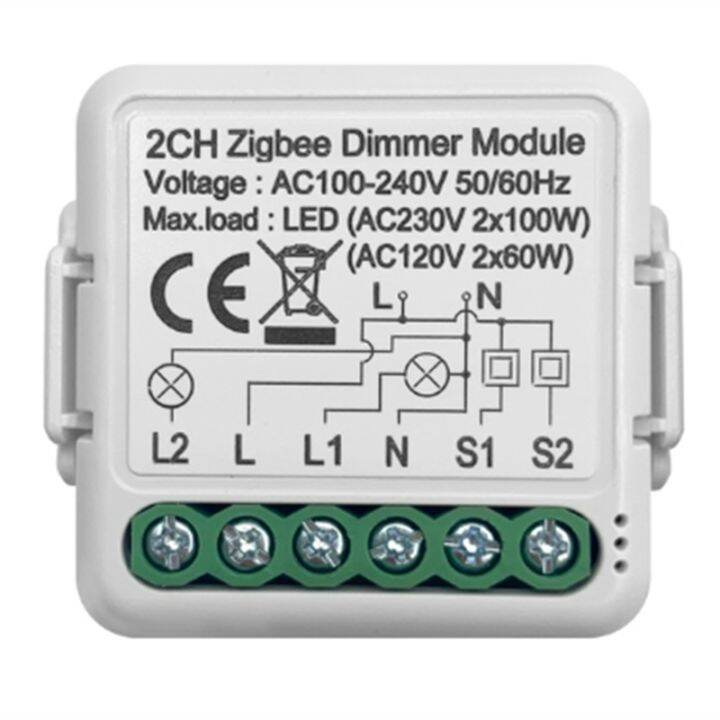 Tuya ZigBee Smart Dimmer Switch Module Supports 2 Way Control DIY ... Tuya ZigBee Smart Dimmer Switch Module Supports 2 Way Control DIY ...