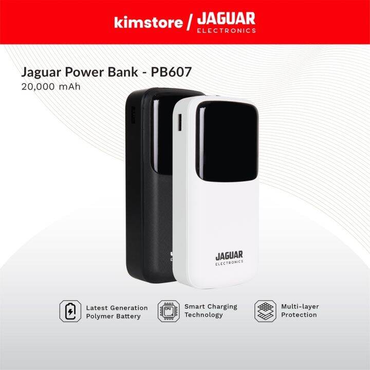 Kimstore Jaguar Electronics PB607 20000mAh Power Bank with Charging ...