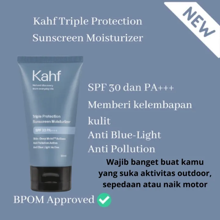 Kahf Triple Protection Sunscreen Moisturizer 30 ml | Lazada Indonesia