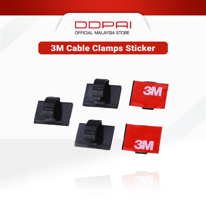 3M Adhesive Cable Clips Cord Holder Organizer Management Dash Cam ...