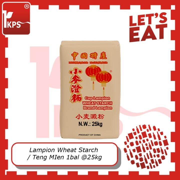 Tepung Gandum 25Kg Lampion / Pati Gandum / Teng Mien / Wheat Strach ...