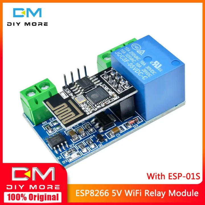 Original Diymore ESP8266 5V WiFi Relay Module Things Smart Home Remote Control Switch Phone APP ...