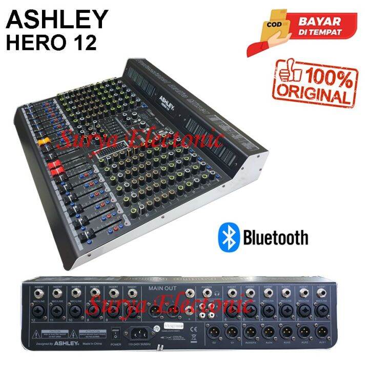 MIXER ASHLEY HERO-12 12CH MIXER AUDIO ASHLEY 12CH | Lazada Indonesia