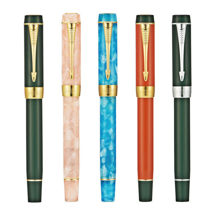 Jinhao 100 Mini Resin Fountain Pen Centennial Arrow Clip Iridium EFFM ...