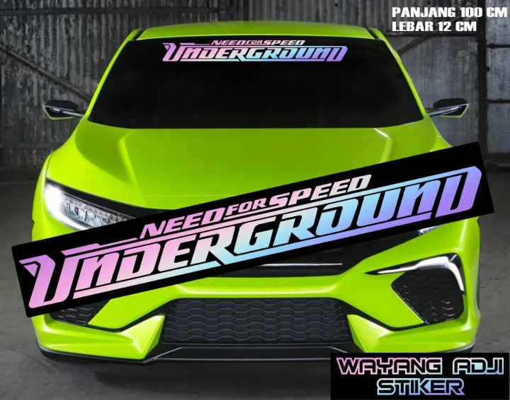 sticker undergrond hologram termurah dan terkeren ukuran 100cm × 12 cm ...