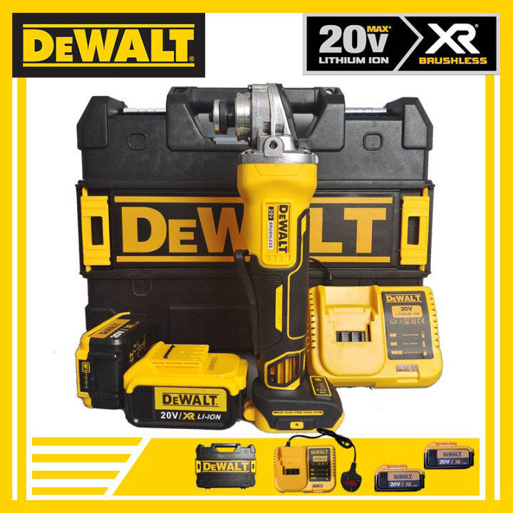 [READY STOCK] DeWalt DCG405 Lithium Battery Electric Angle Grinder ...