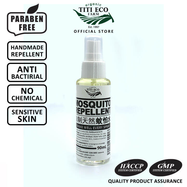 Titi Eco Farm Hand Packed All Natural Mosquito Repellent 自制天然蚊怕水 90ml ...