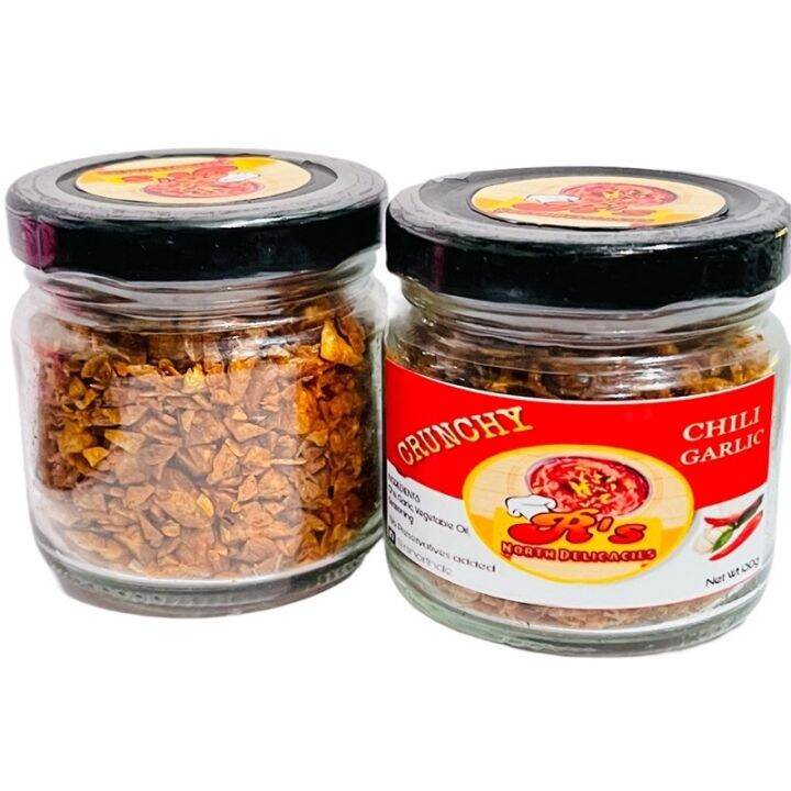 RSSHOPS Chili Crispy Crunch Fried Garlic Bits flakes Pure 120ml ☄ ...