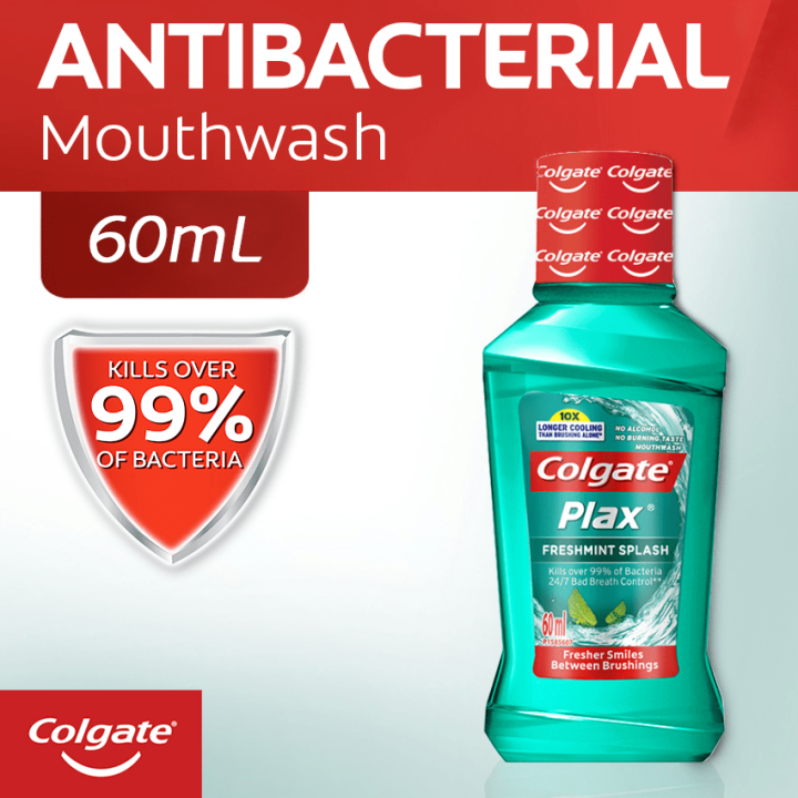 COLGATE Plax Freshmint Splash Mouthwash 60ml | Lazada PH