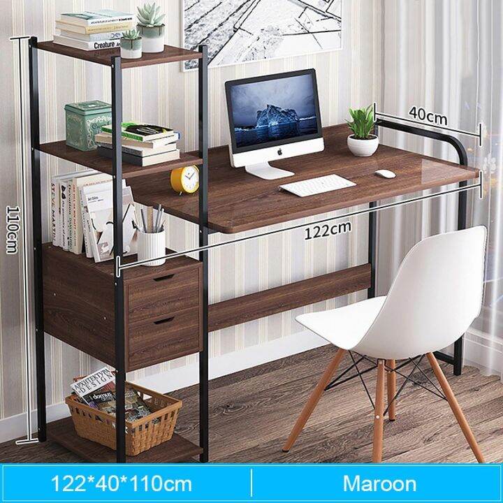 120X40X110cm Big Size Computer Study Home Office Table Desk Furniture ...
