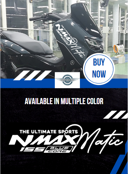 THE ULTIMATE SPORTS MATIC NMAX 155 BLUE CORE SIDE FAIRING STICKER / FOR ...