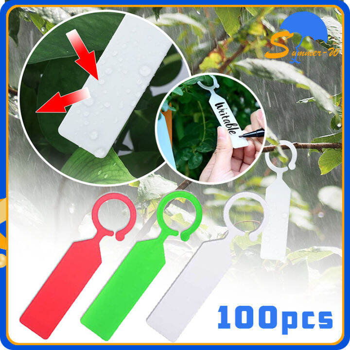 100pcs label tanaman waterproof Label Tag Tanaman Warna Name Tag Pohon label tanaman NKT ...