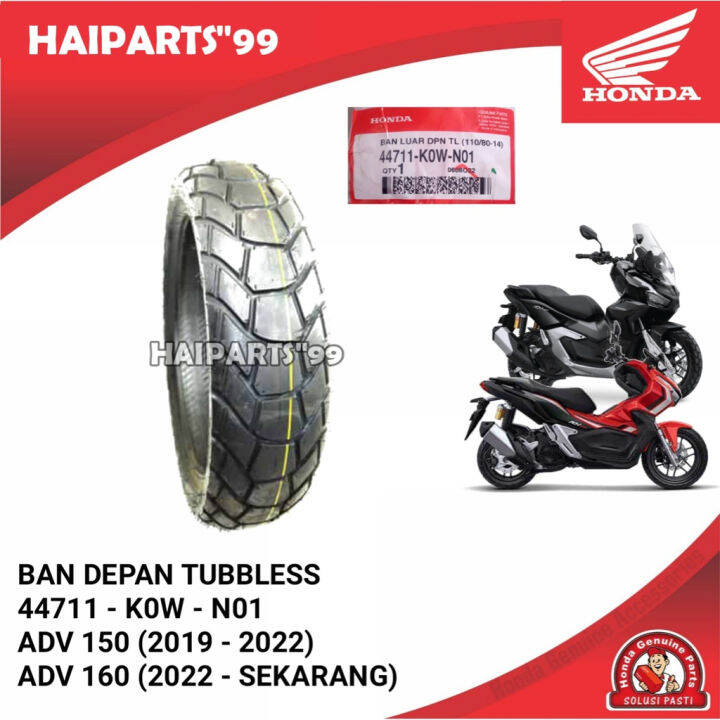 Ban Luar Depan Tipe Tubbles Honda ADV 150 Ukuran Ring 14mc 110-80 53p ...