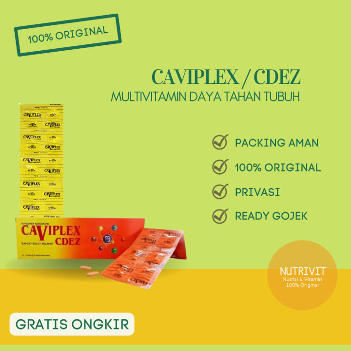 Caviplex Strip 10 Kaplet - Multivitamin Lengkap untuk Kesehatan Tubuh ...