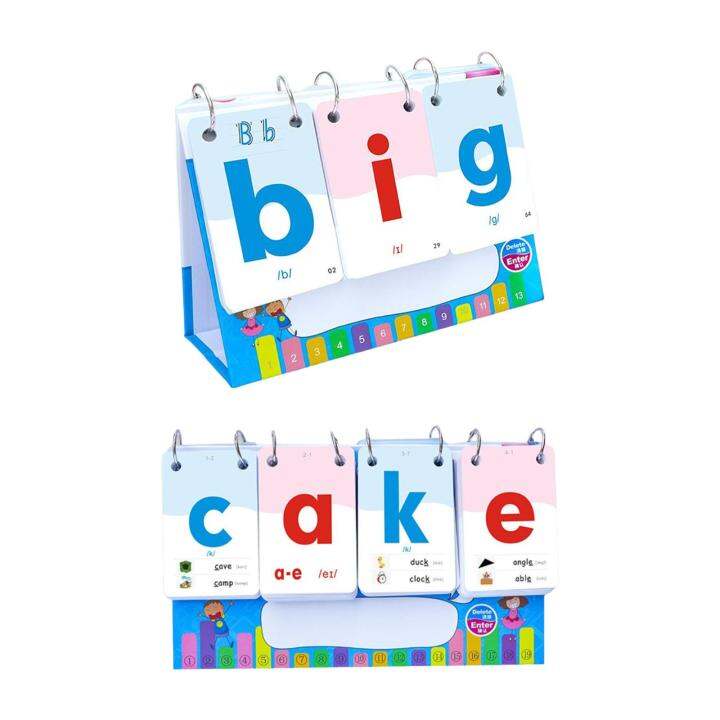 Phonics Alphabet Calendar Flash Cards Learn Word Vowel Consonant Sight ...