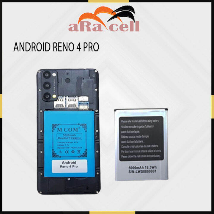 [ ARA CELL ] Battery Batre Baterai Double Power Mcom Android Rino 4 Pro ...