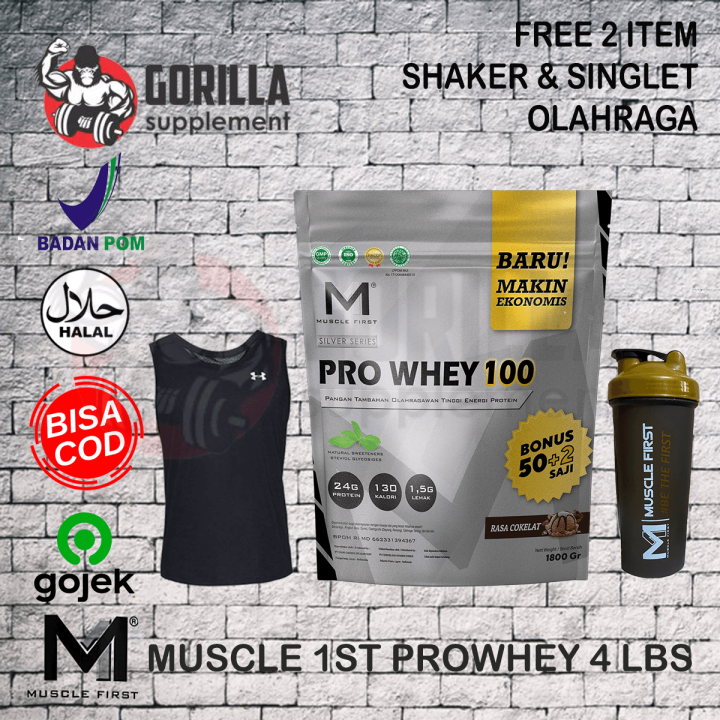 Pro Whey 100 4lb 4lbs 1.8kg Musclefirst Muscle First M1 Nutrion Whey ...