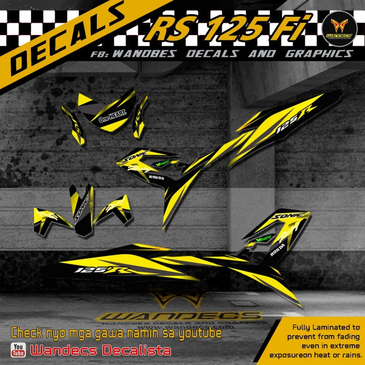 RS 125 Fi Decals | Lazada PH